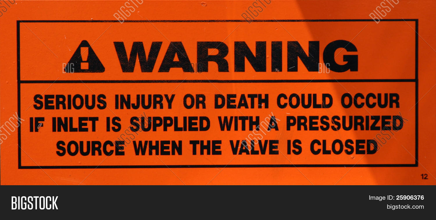 Warning Sticker On Image & Photo (Free Trial) | Bigstock
