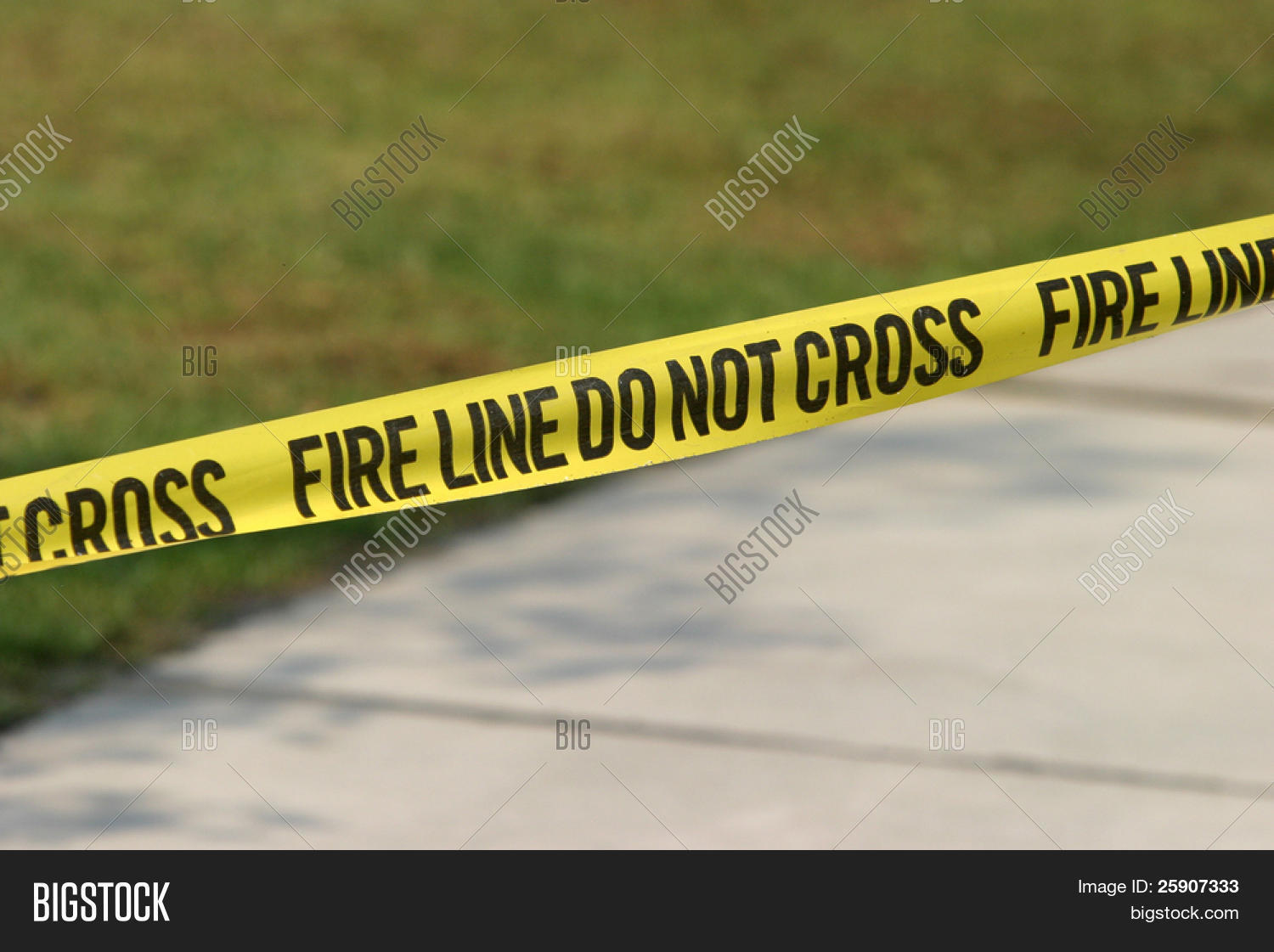 "FIRE LINE DO NOT Image & Photo (Free Trial) | Bigstock