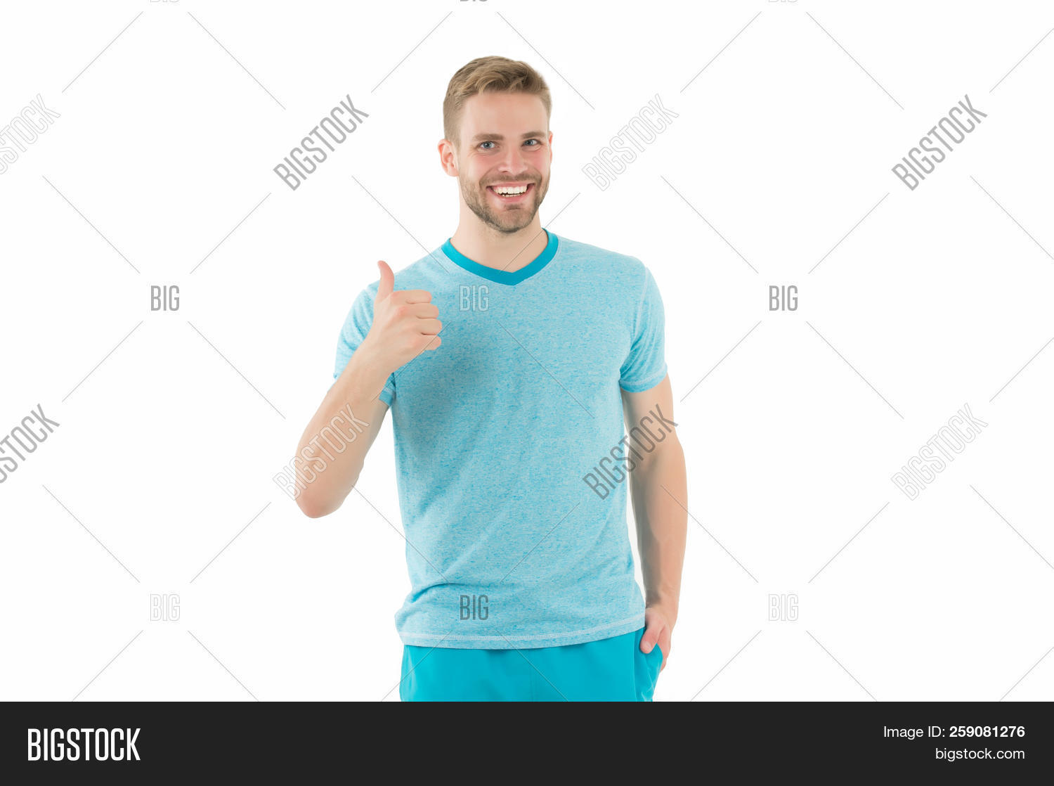 Man Cheerful Shows Image & Photo (Free Trial) | Bigstock