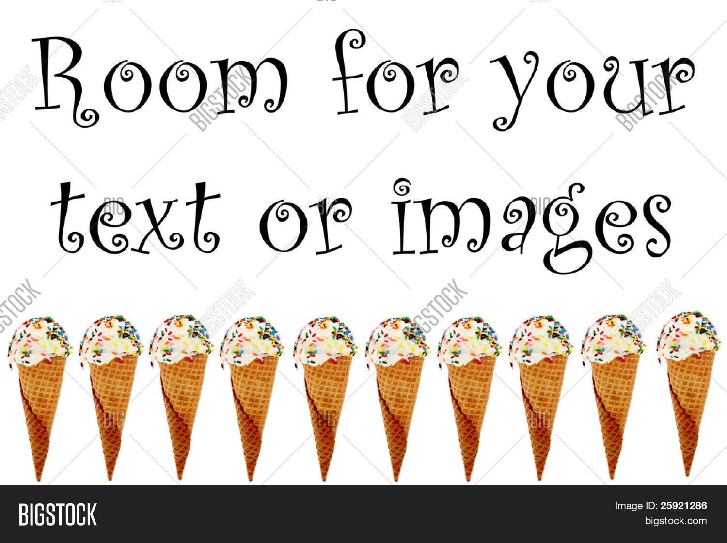 Ten Ice Cream Cones Image And Photo Free Trial Bigstock