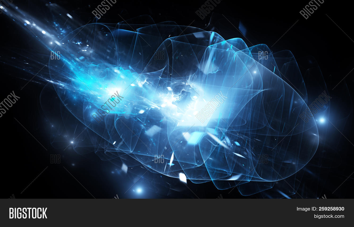 Blue Glowing Wave Image & Photo (Free Trial) | Bigstock