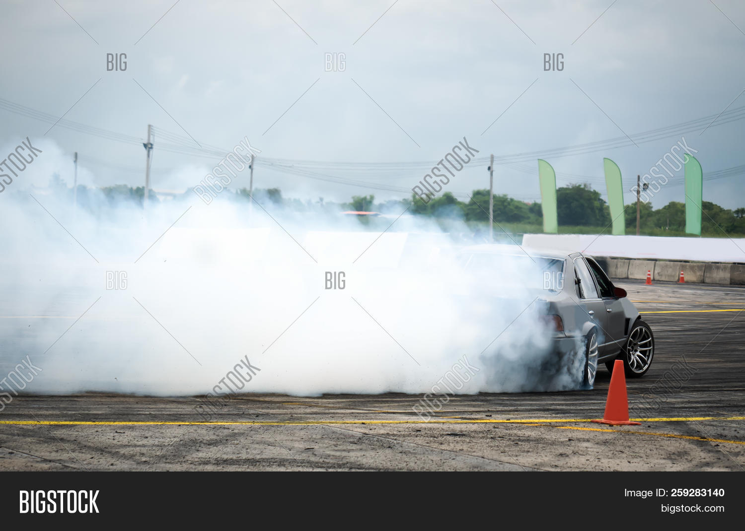 Car Drifting On Track Image & Photo (Free Trial) | Bigstock
