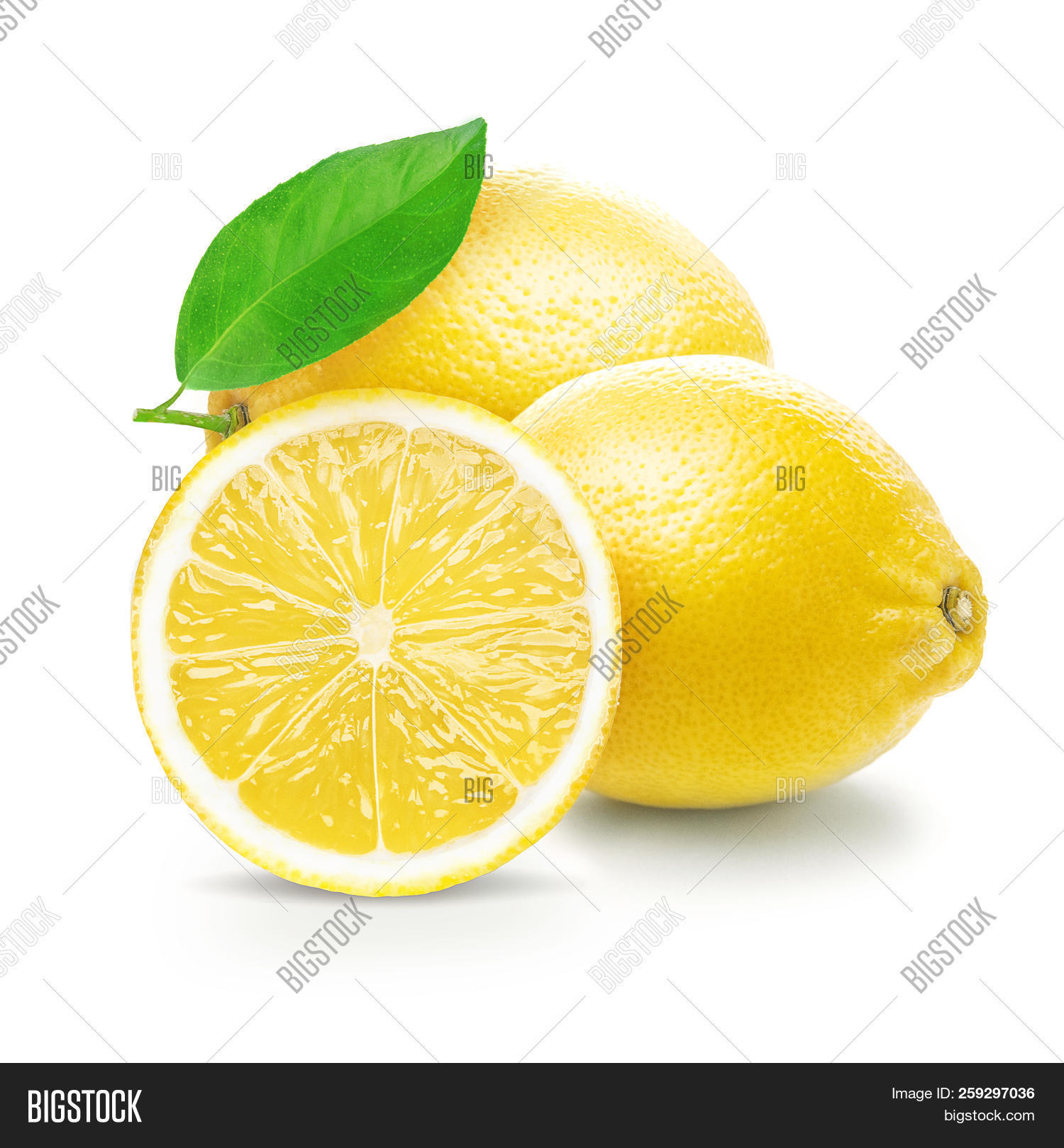 Isolated Lemons. Whole Image & Photo (Free Trial) | Bigstock
