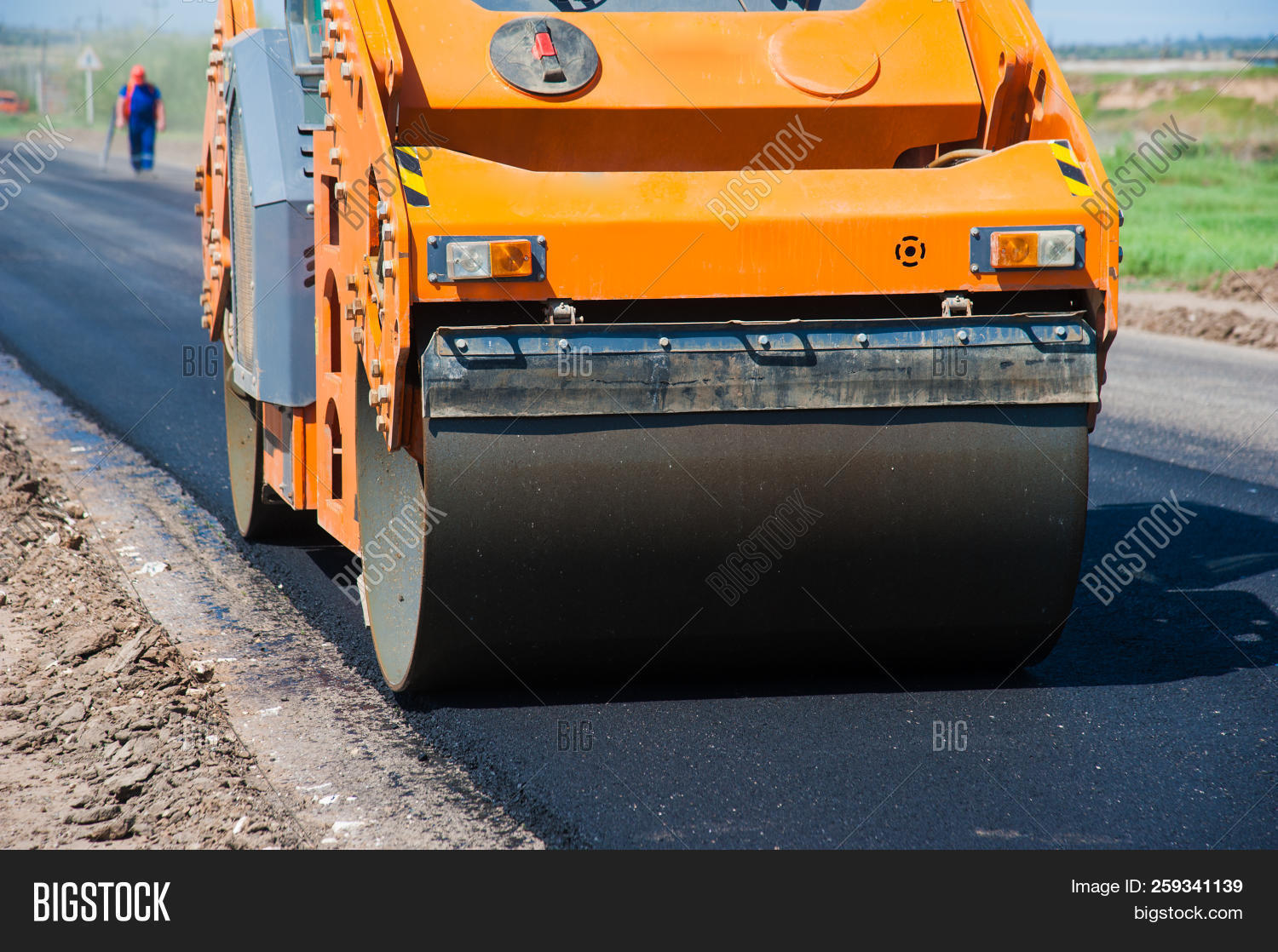 Workers On Road Image & Photo (Free Trial) | Bigstock