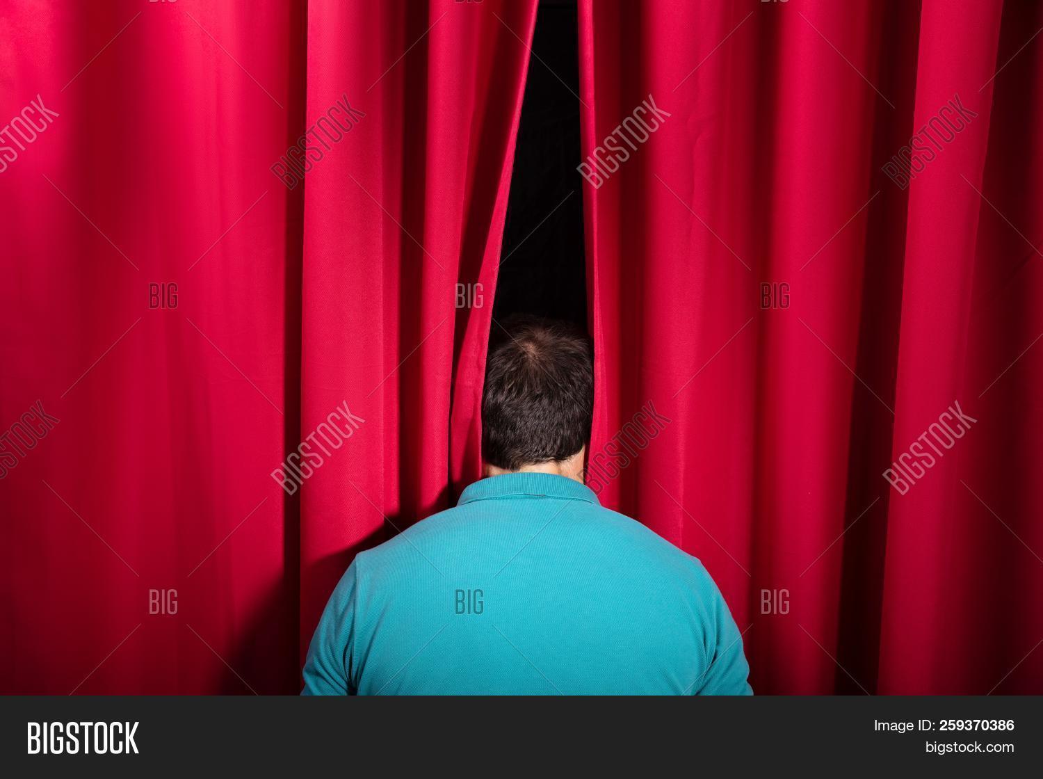 Rear View Man Peeking Image & Photo (Free Trial) | Bigstock