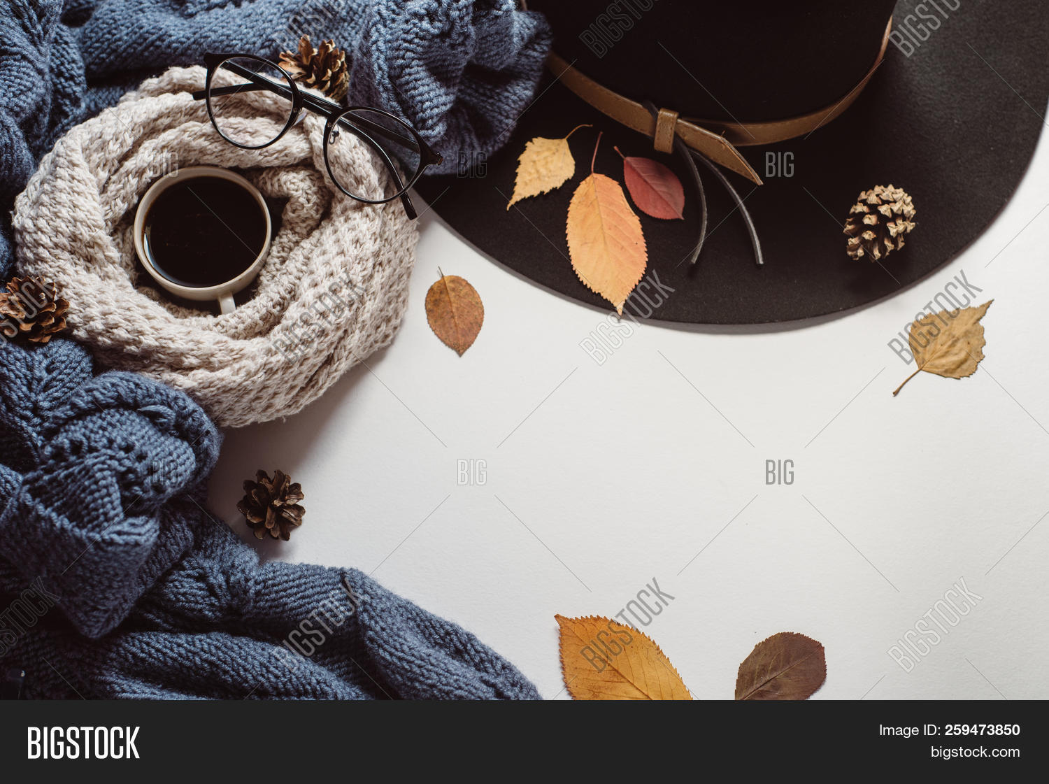 Flat Lay View Autumn Image & Photo (Free Trial) | Bigstock