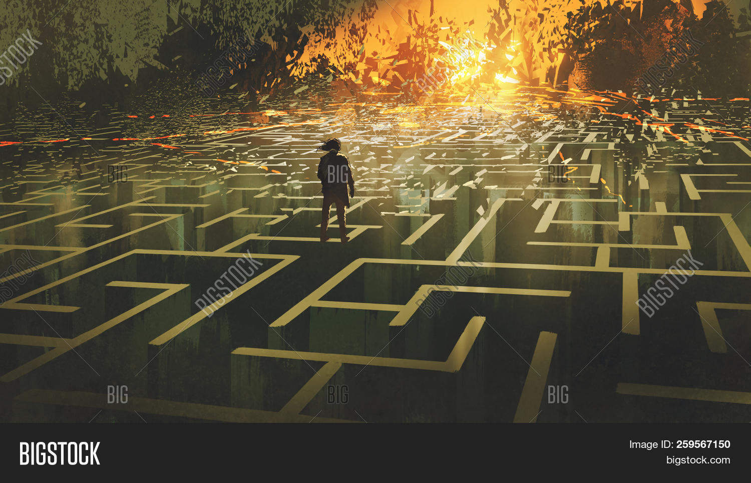 Destroyed Maze Concept Image & Photo (Free Trial) | Bigstock