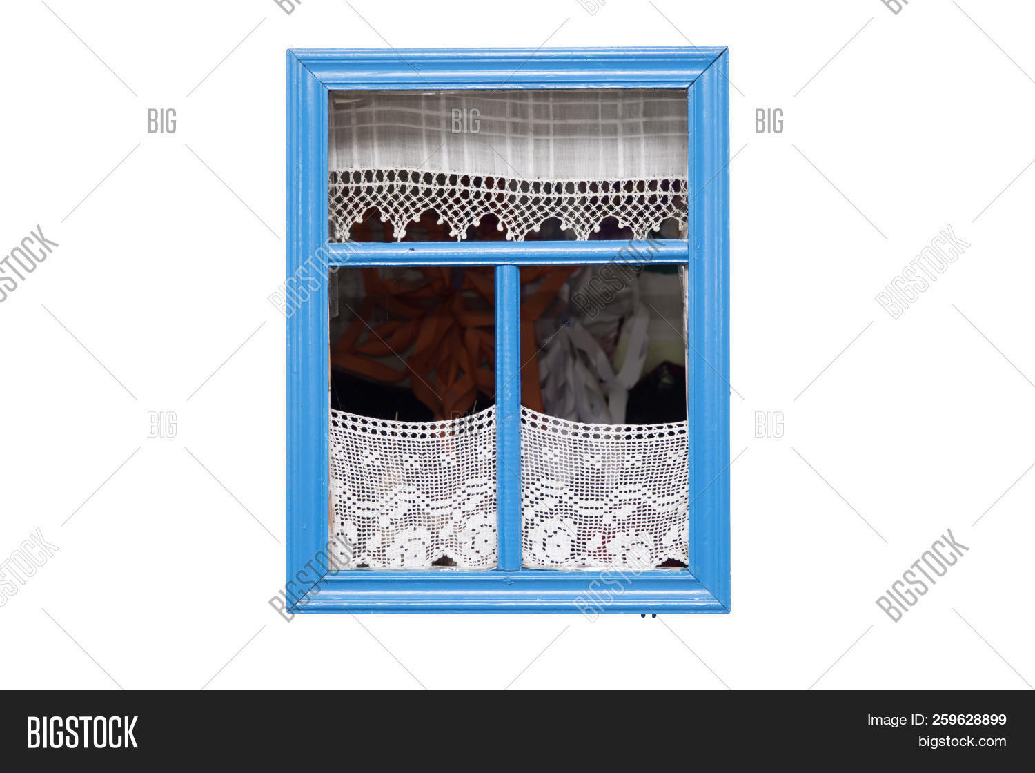 Window Blue Frame On Image & Photo (Free Trial) | Bigstock