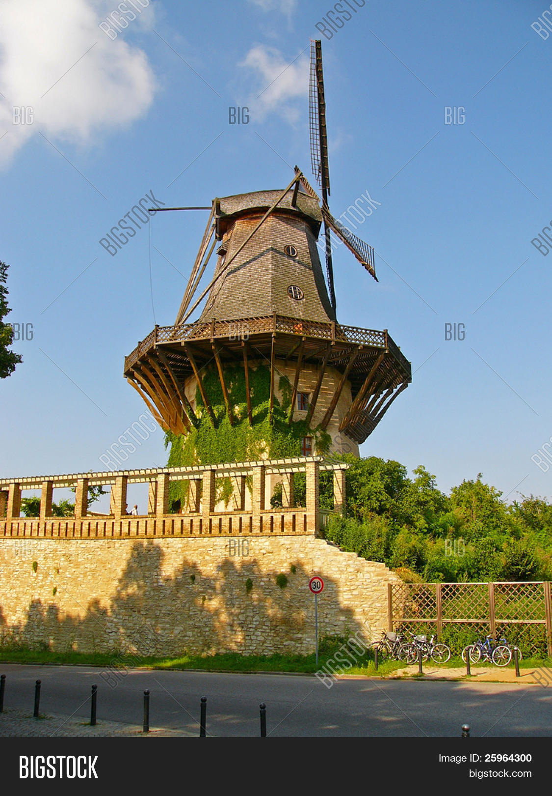 Windmill Potsdam By Image & Photo (Free Trial) | Bigstock