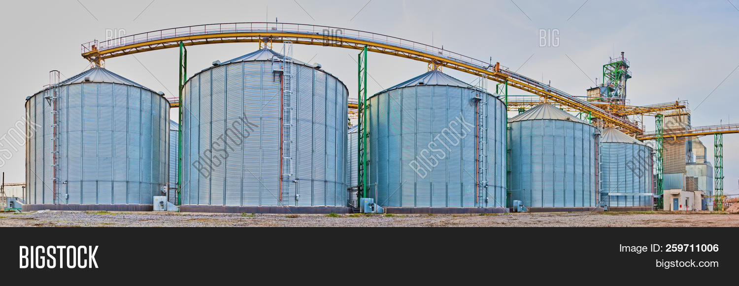 Modern Silos Storing Image & Photo (Free Trial) | Bigstock