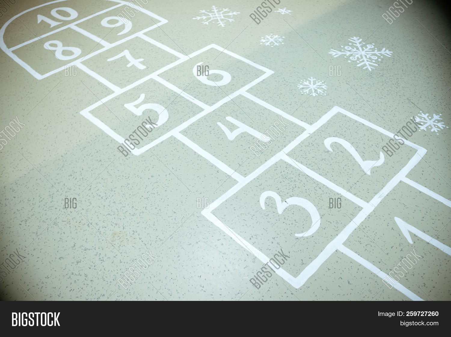 Hopscotch Court Image & Photo (Free Trial) | Bigstock