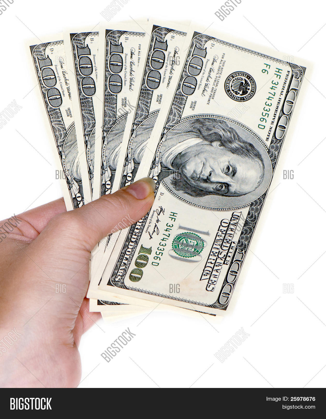 Hand $100 Banknotes Image & Photo (Free Trial) | Bigstock