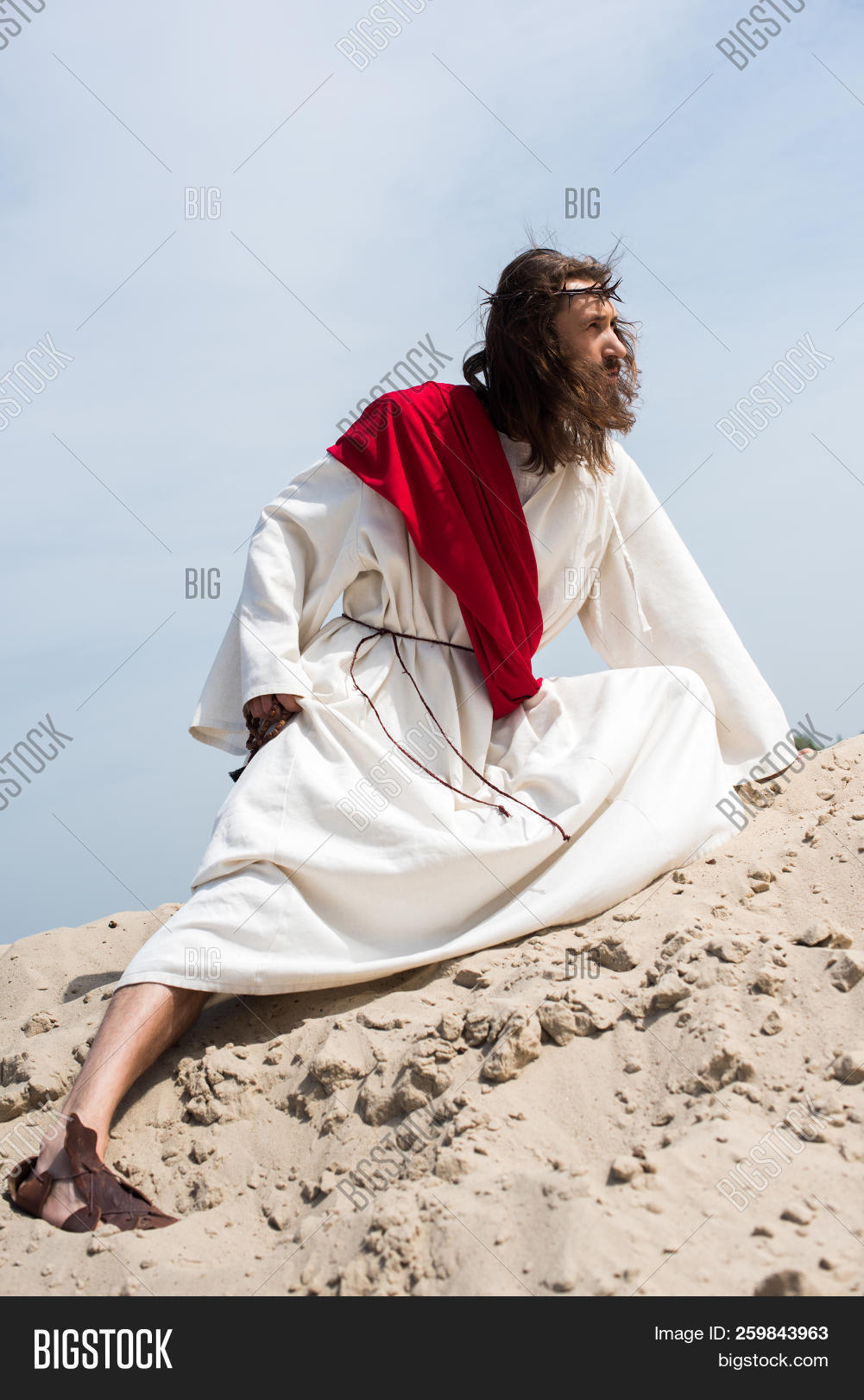 Side View Jesus Robe, Image & Photo (Free Trial) | Bigstock