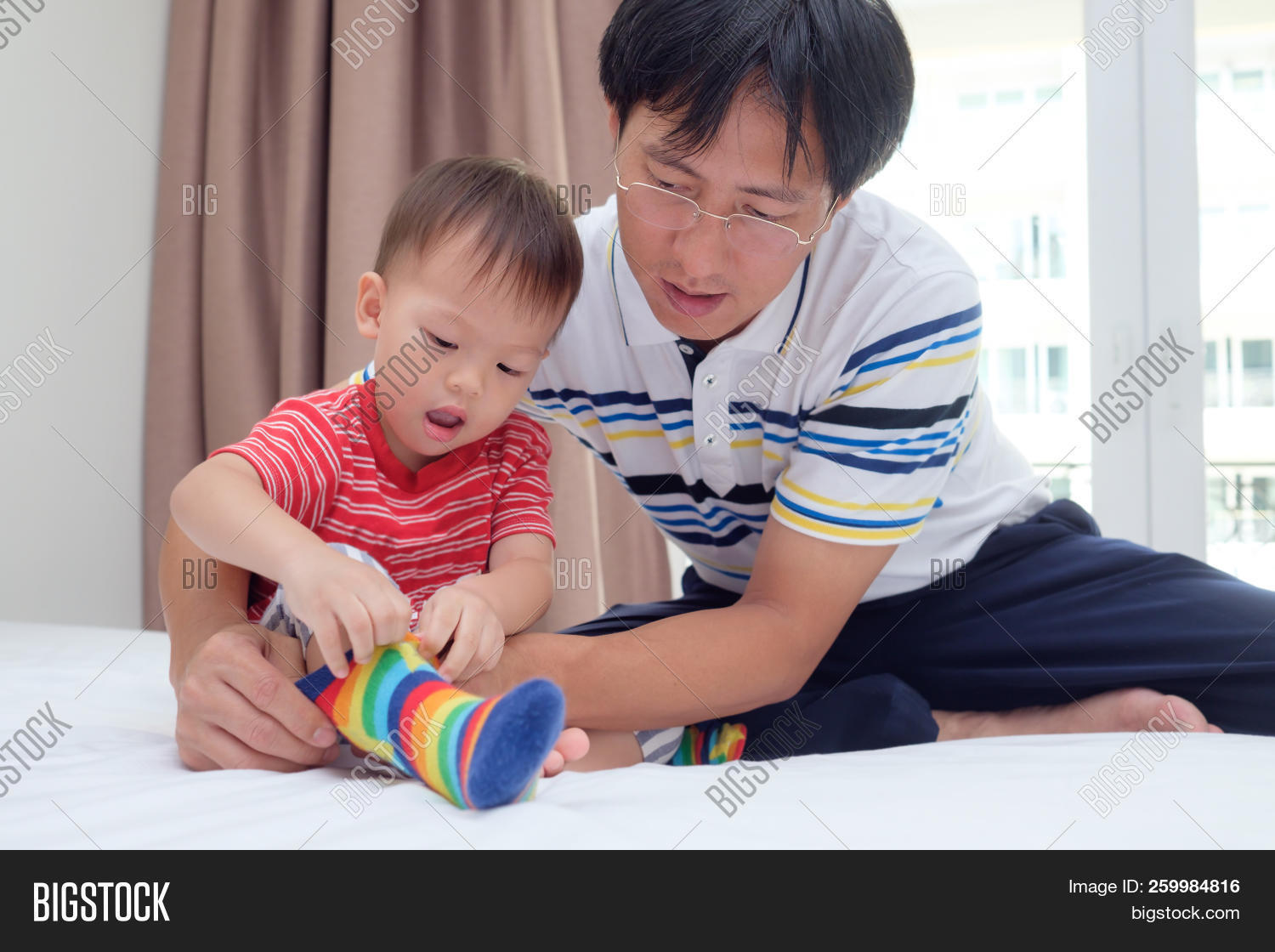 Asian Father Teaching Image & Photo (Free Trial) | Bigstock