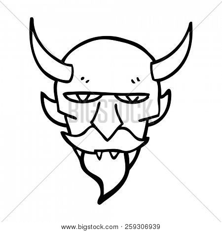 Devil Face Sketch