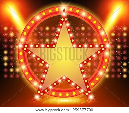 Retro Star Banner On Vector & Photo (Free Trial) | Bigstock