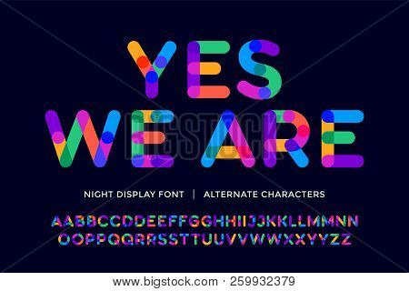 Colorful Font. Vector & Photo (Free Trial) | Bigstock