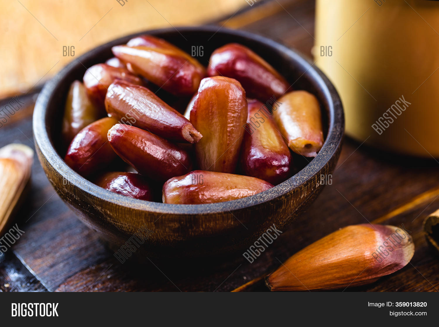 Pine Nuts Cooked Shell Image & Photo (Free Trial) | Bigstock