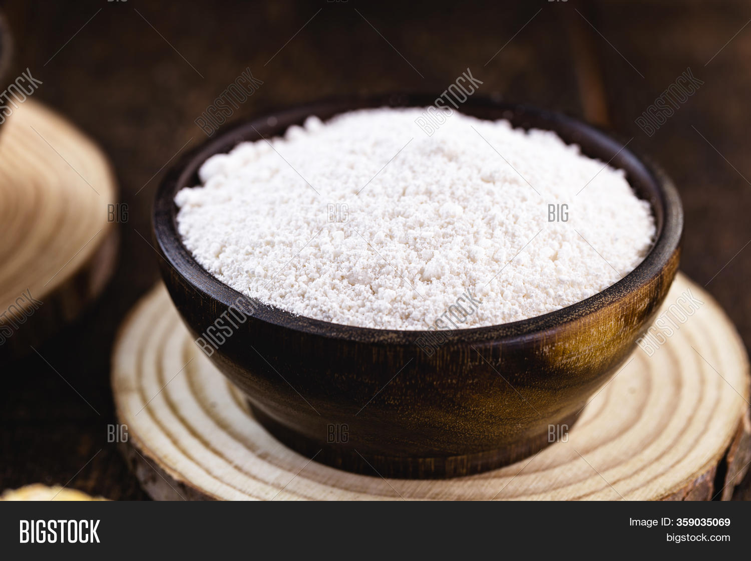 Wooden Bowl Tapioca. Image & Photo (Free Trial) | Bigstock