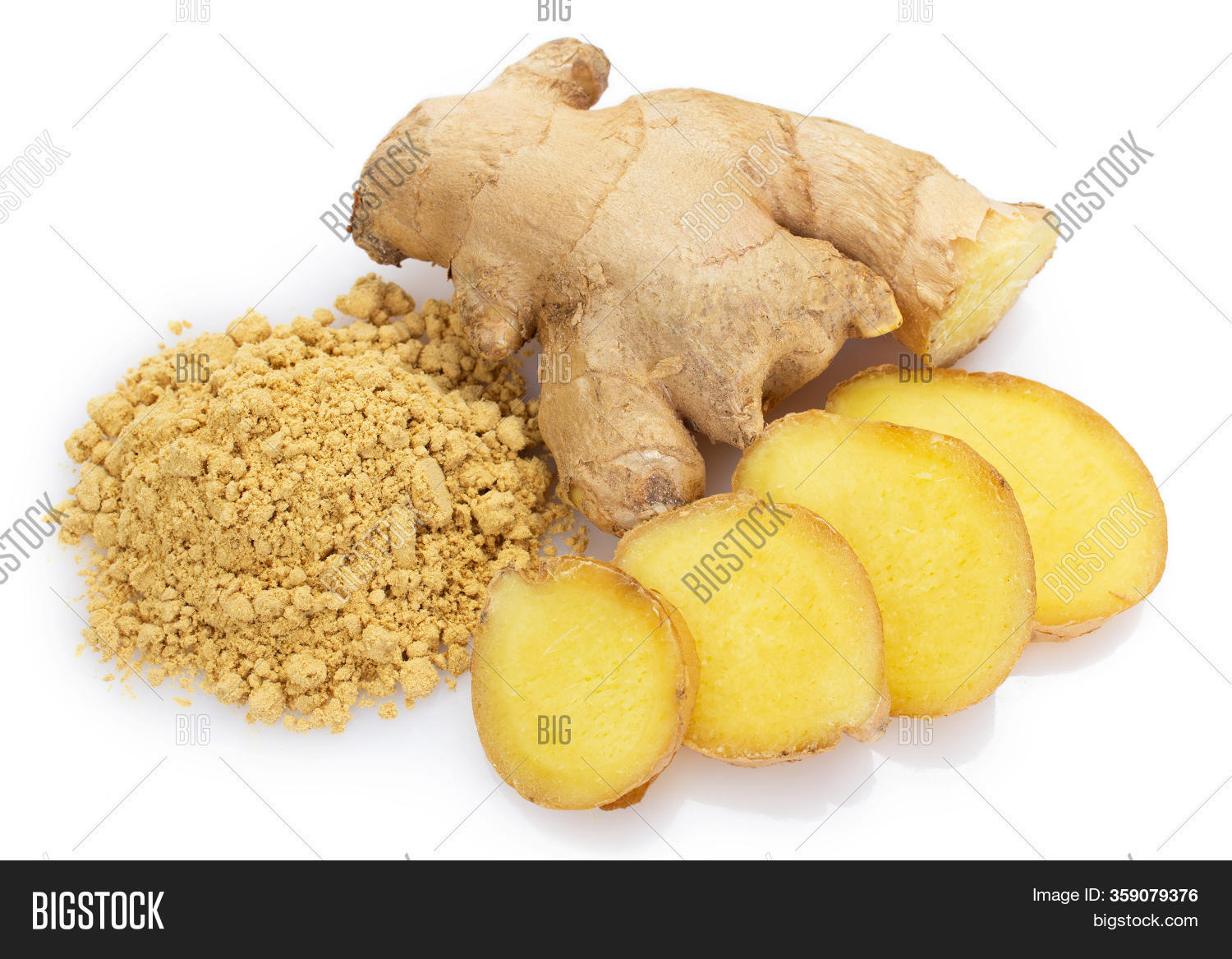 Fresh Ginger Isolated Image & Photo (Free Trial) | Bigstock