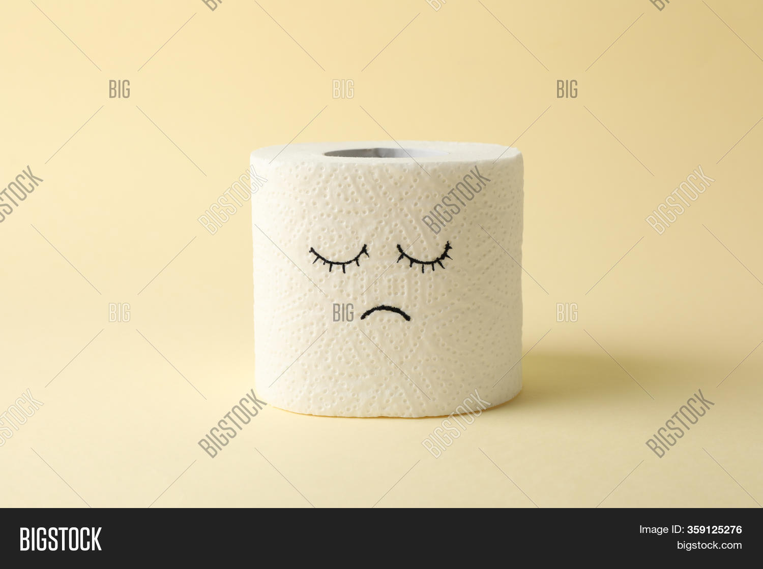 Toilet Paper Sad Face Image & Photo (Free Trial) | Bigstock