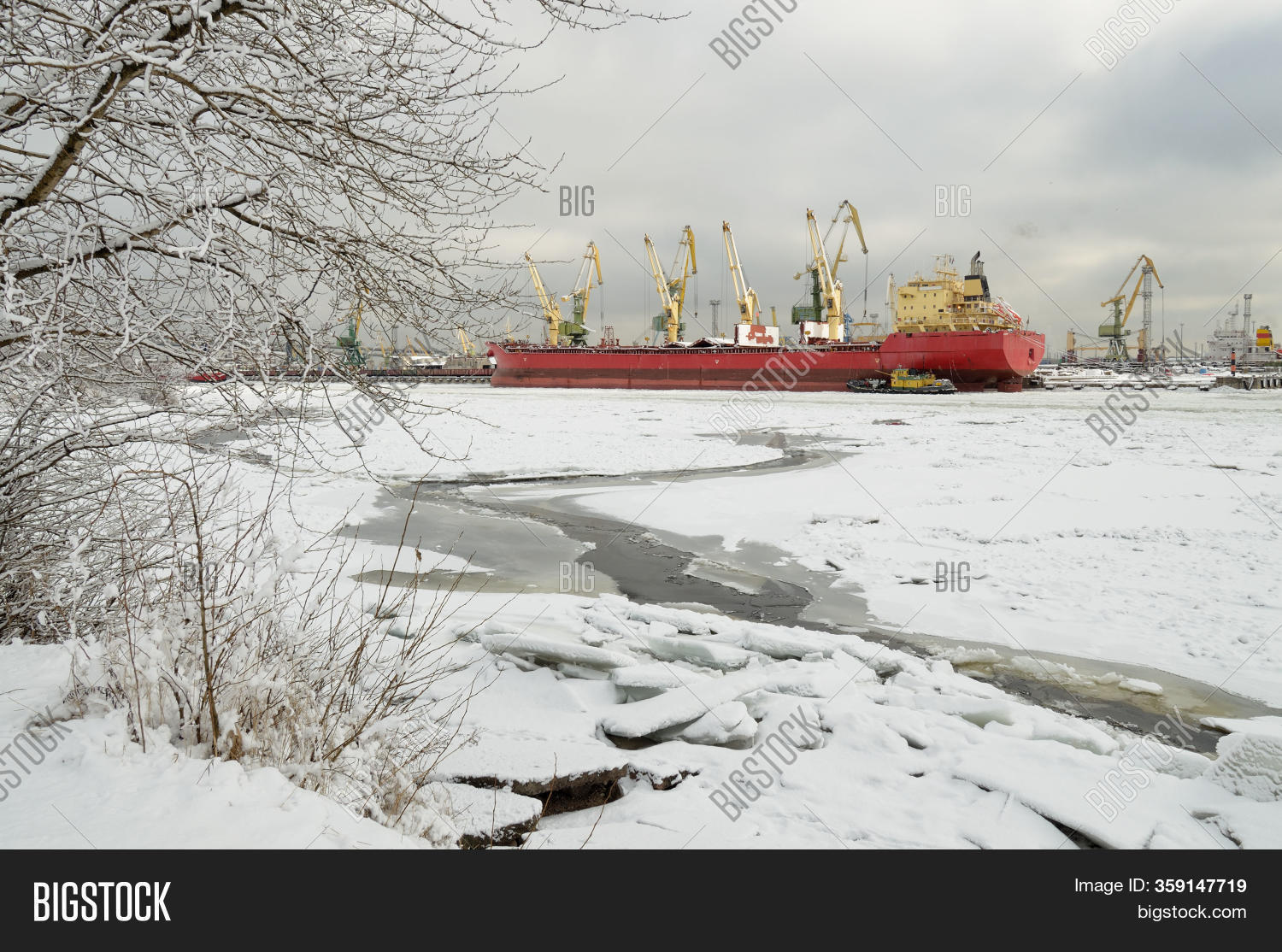 Water Area Port Winter Image & Photo (Free Trial) | Bigstock