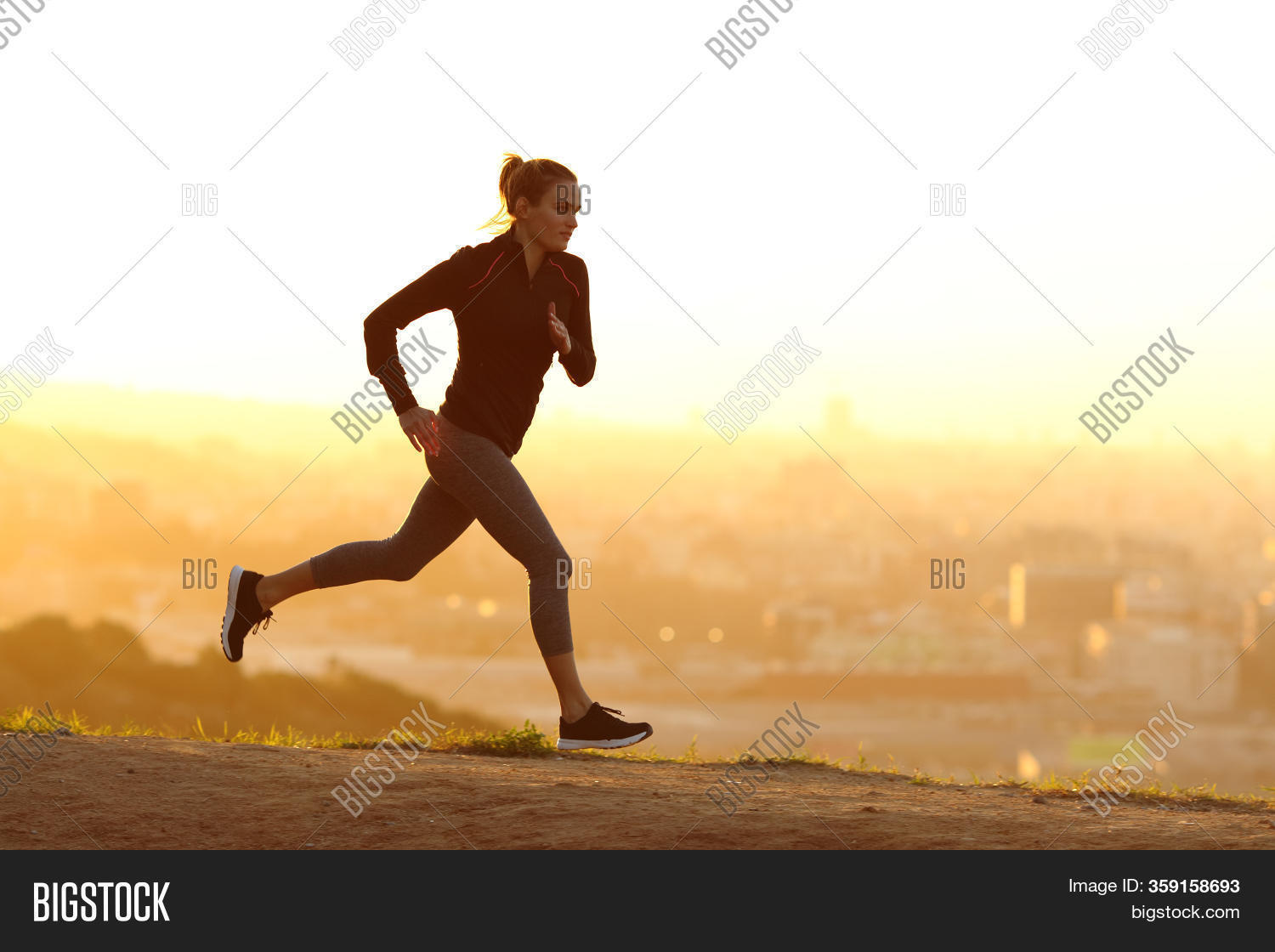 Jogger Woman Running Image & Photo (Free Trial) | Bigstock