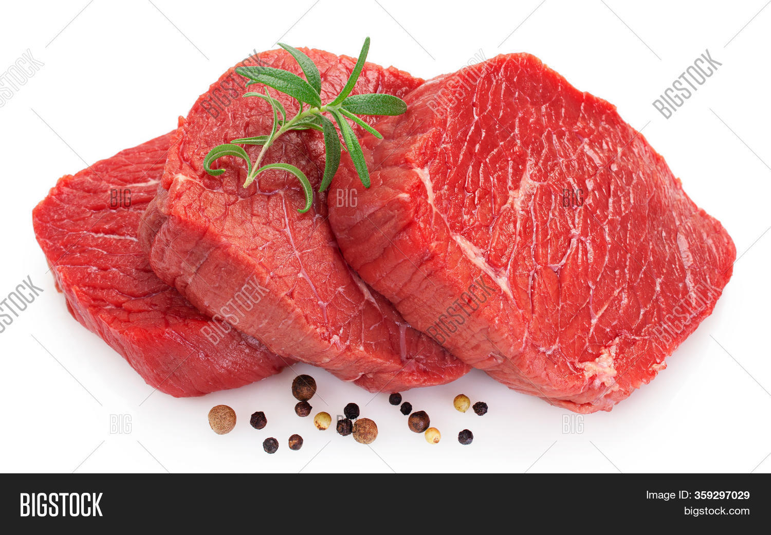 Raw Beef Meat Isolated Image & Photo (Free Trial) | Bigstock