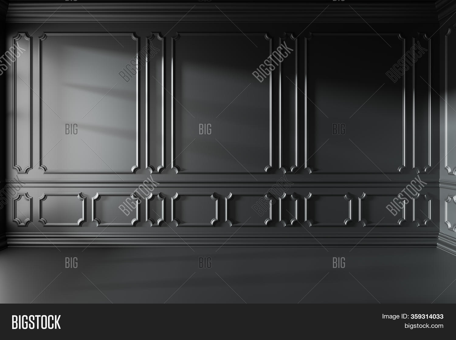 Black Empty Room Image & Photo (Free Trial) | Bigstock