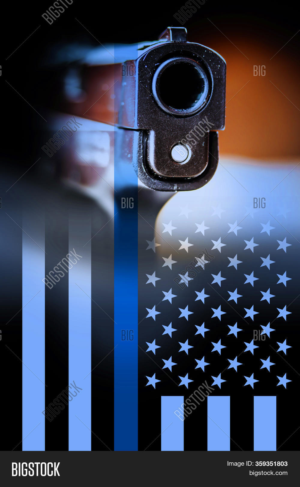 Police Flag Background Image & Photo (Free Trial) | Bigstock