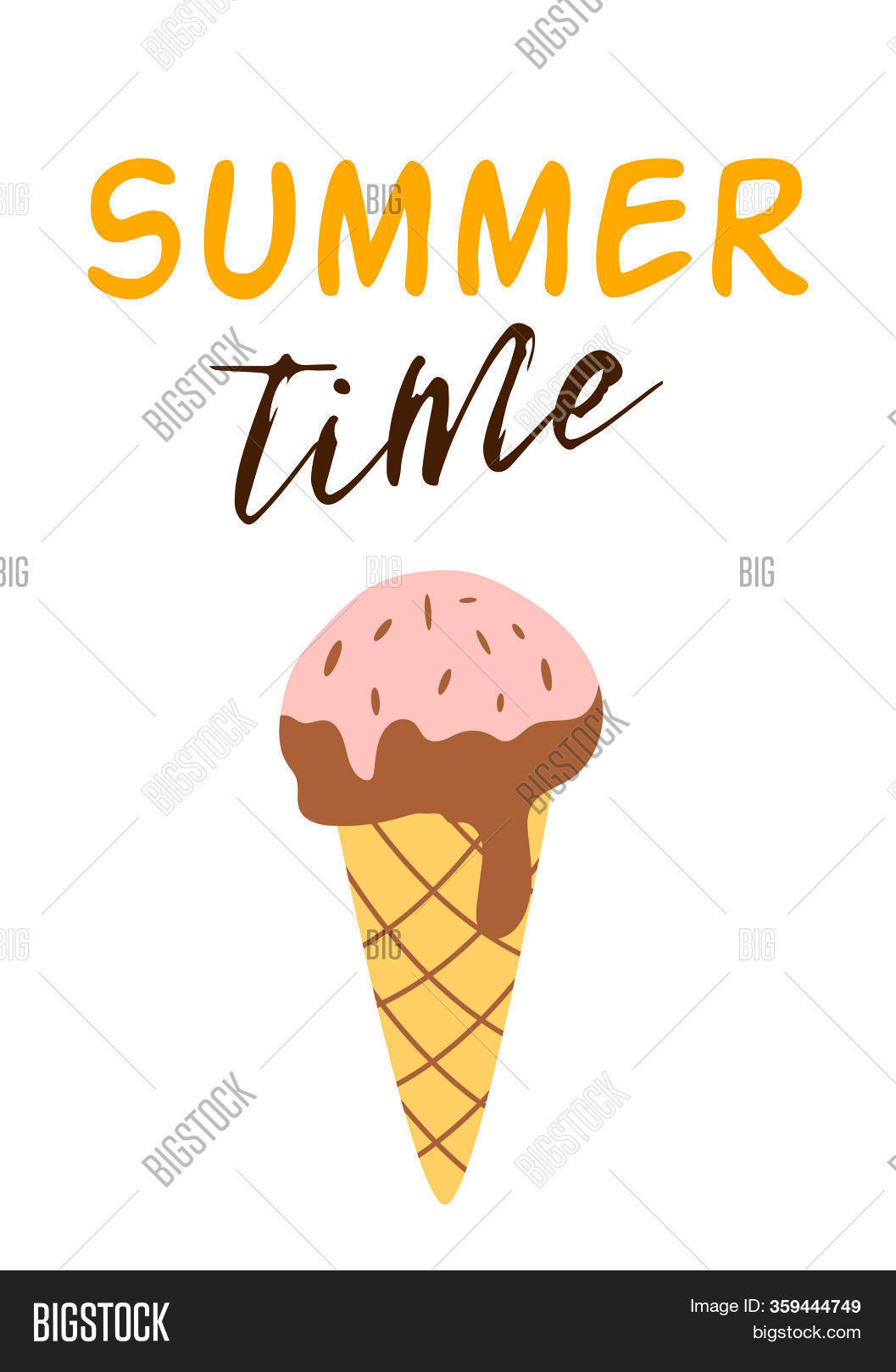 Ice Cream Cone Summer Image & Photo (Free Trial) | Bigstock