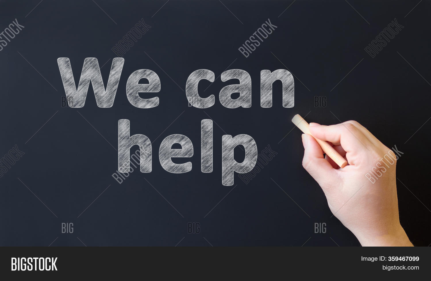 We Can Help - Chalk Image & Photo (Free Trial) | Bigstock