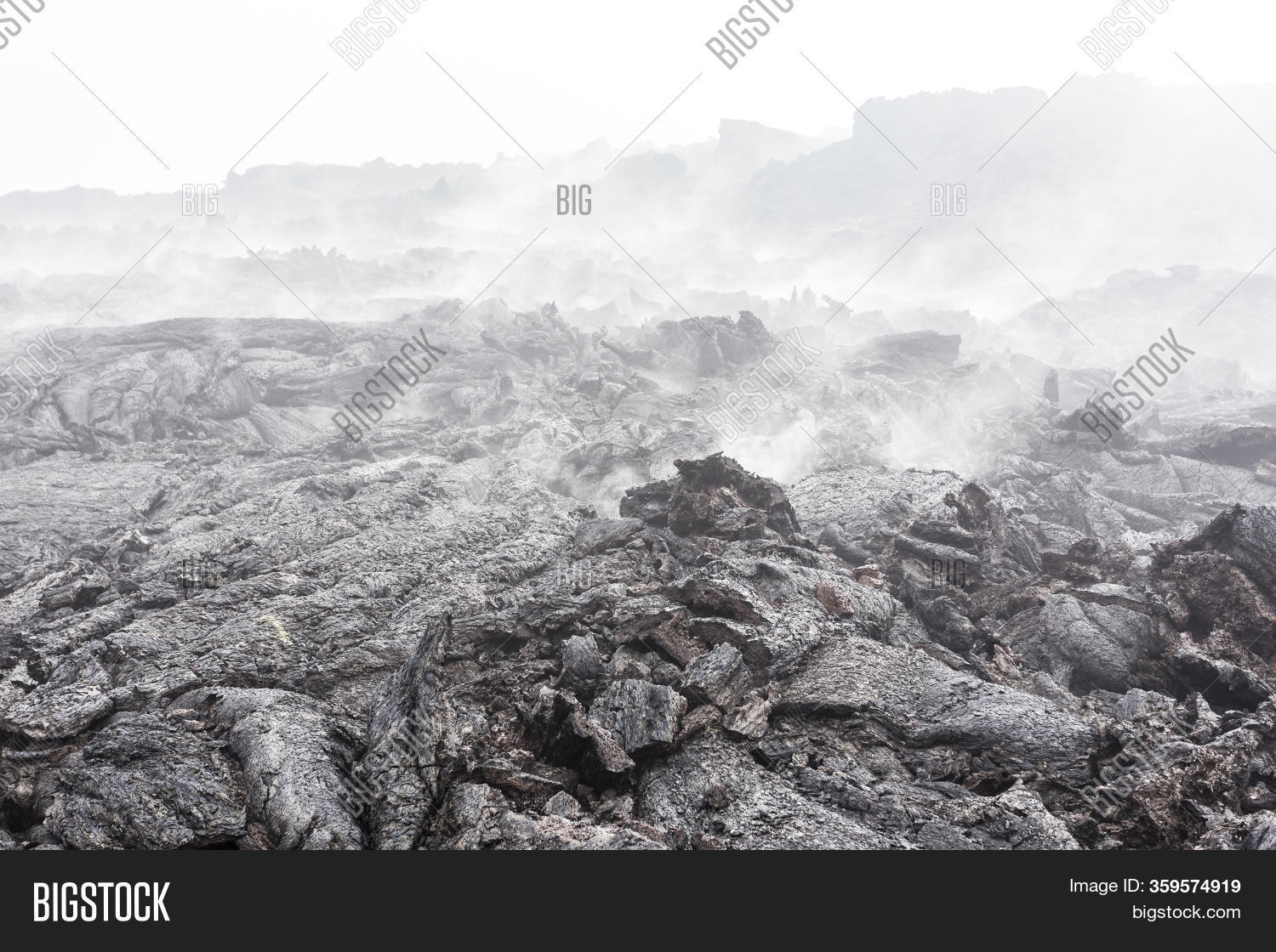 Foggy Volcanic Image & Photo (Free Trial) | Bigstock