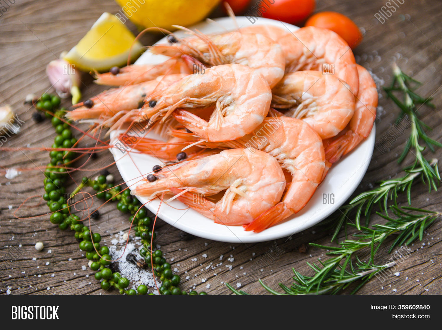 Fresh Shrimp On White Image & Photo (Free Trial) | Bigstock