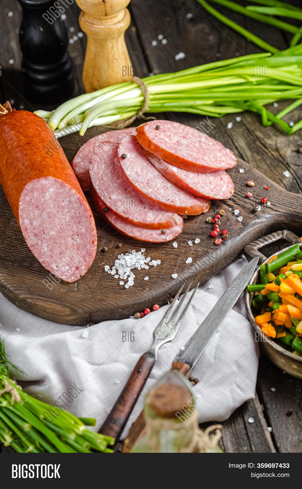 Sausage Cervelat Image & Photo (Free Trial) | Bigstock