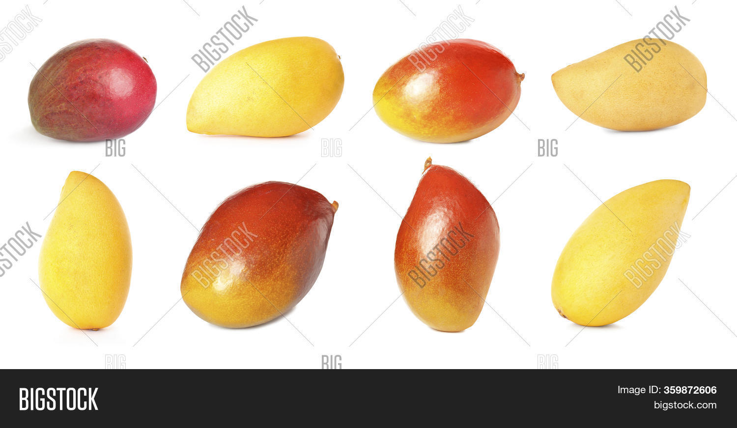 Set Delicious Mangoes Image & Photo (Free Trial) | Bigstock