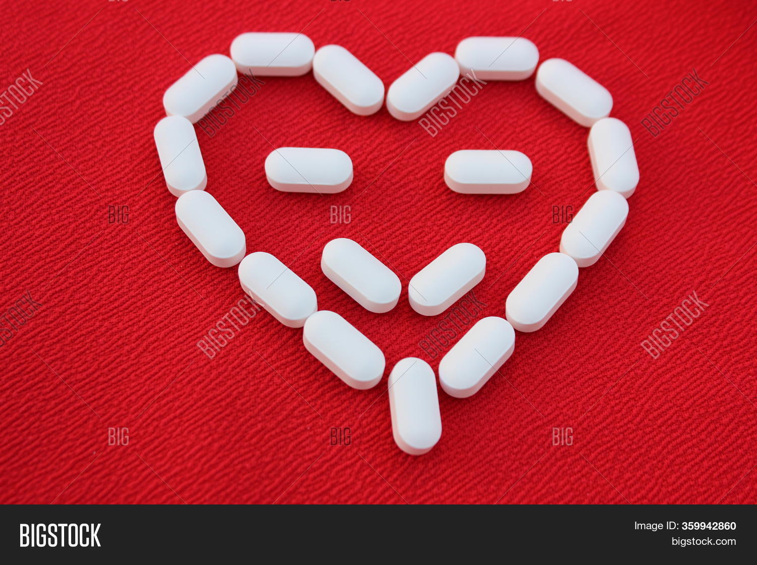 Heart Made White Pills Image & Photo (Free Trial) | Bigstock