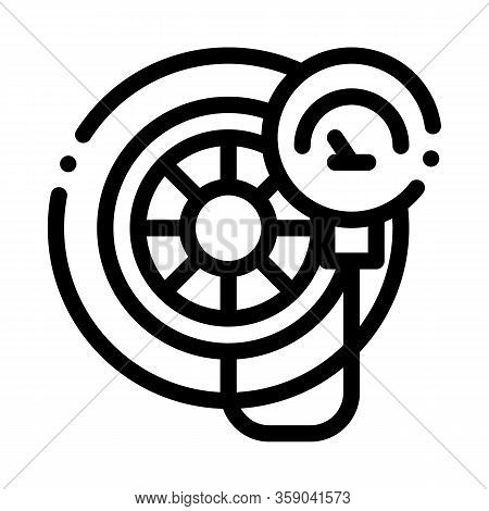 Tire Inflation Icon Vector & Photo (Free Trial) | Bigstock