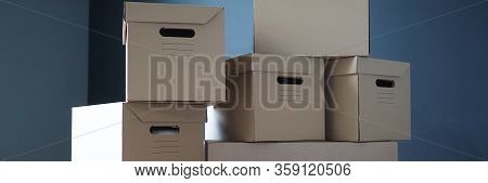 Pile Carton Boxes Image & Photo (Free Trial) | Bigstock