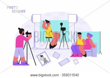 Photo Session Studio Vector & Photo (Free Trial) | Bigstock