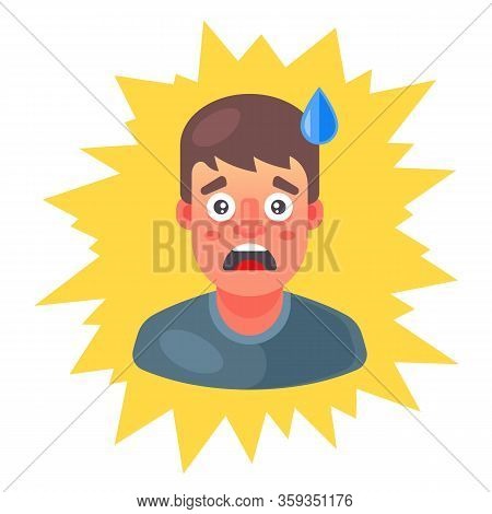 Man Got Scared Sweat Vector & Photo (Free Trial) | Bigstock