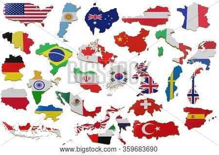 Set 3d Map Many Image & Photo (Free Trial) | Bigstock