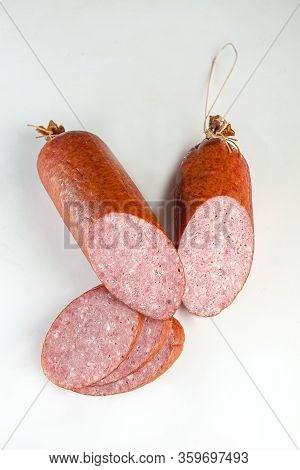 Whole Salami Sausage Image & Photo (Free Trial) | Bigstock