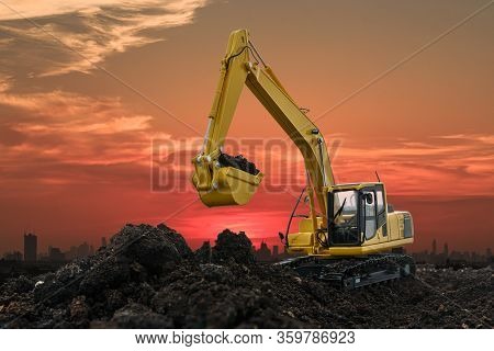 Excavators Digging Image & Photo (Free Trial) | Bigstock