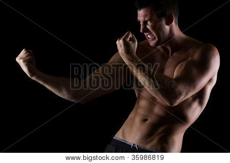 Angry Muscular Man Image & Photo (Free Trial) | Bigstock