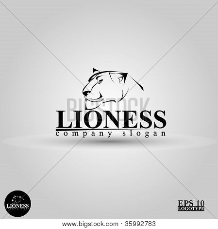 Lioness Logo Vector & Photo (Free Trial) | Bigstock