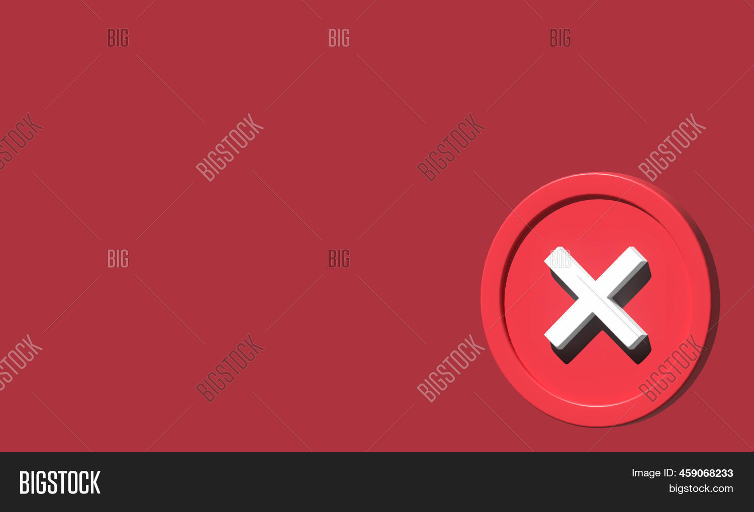 Cross Mark 3d Icon. Image & Photo (Free Trial) | Bigstock