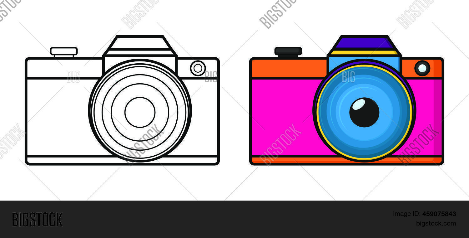Camera Line Color. Vector & Photo (Free Trial) | Bigstock