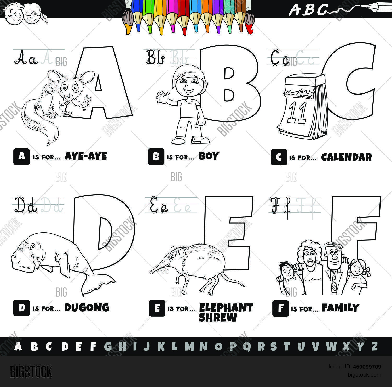 Black White Cartoon Vector & Photo (Free Trial) | Bigstock