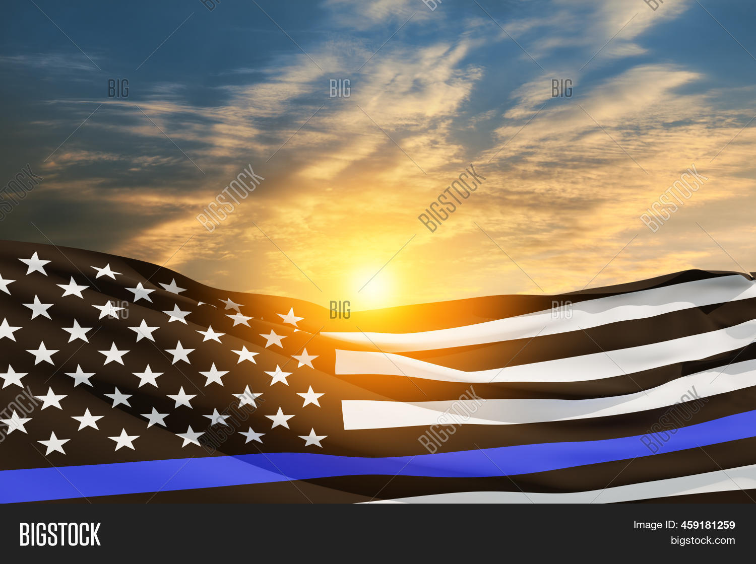 American Flag Police Image & Photo (Free Trial) | Bigstock